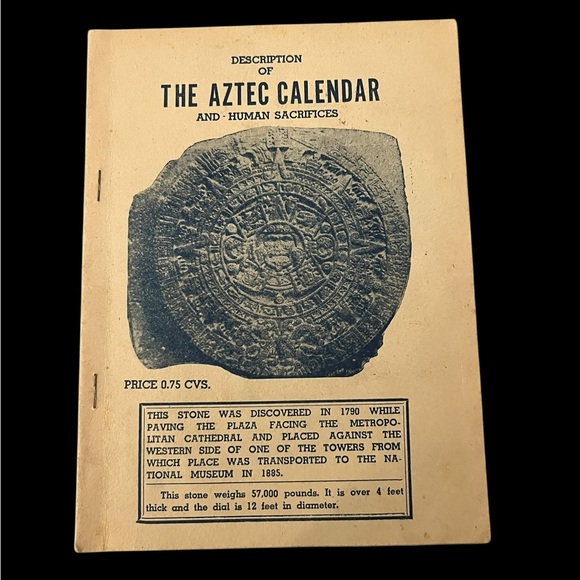 Mexico National Museum | Other | Rare Vtg Description Of The Aztec ...